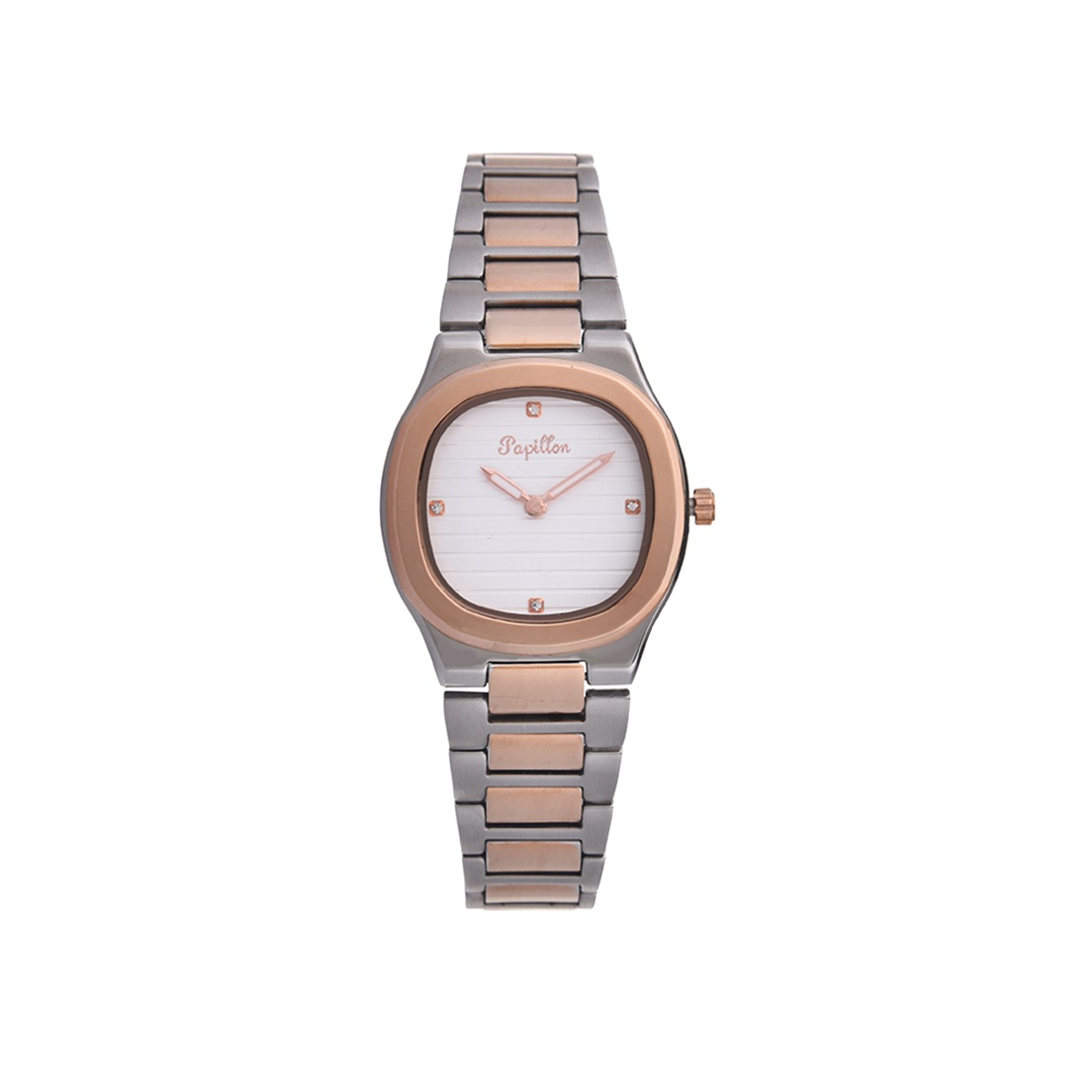 Steel PAPILLON Watch Silver & Rose Gold