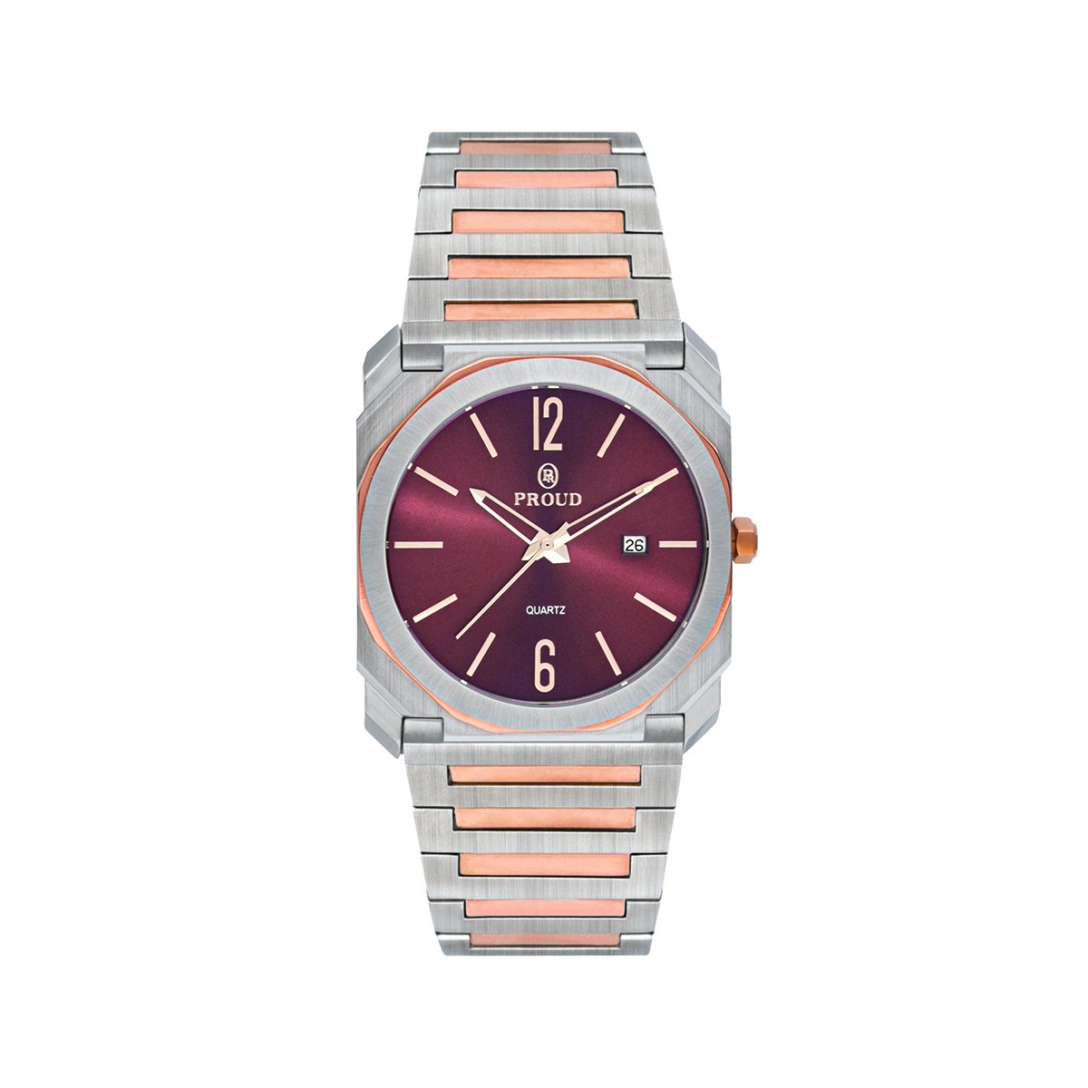 Proud Steel Watch Y23 (SM-21083-D)-SRG+Box