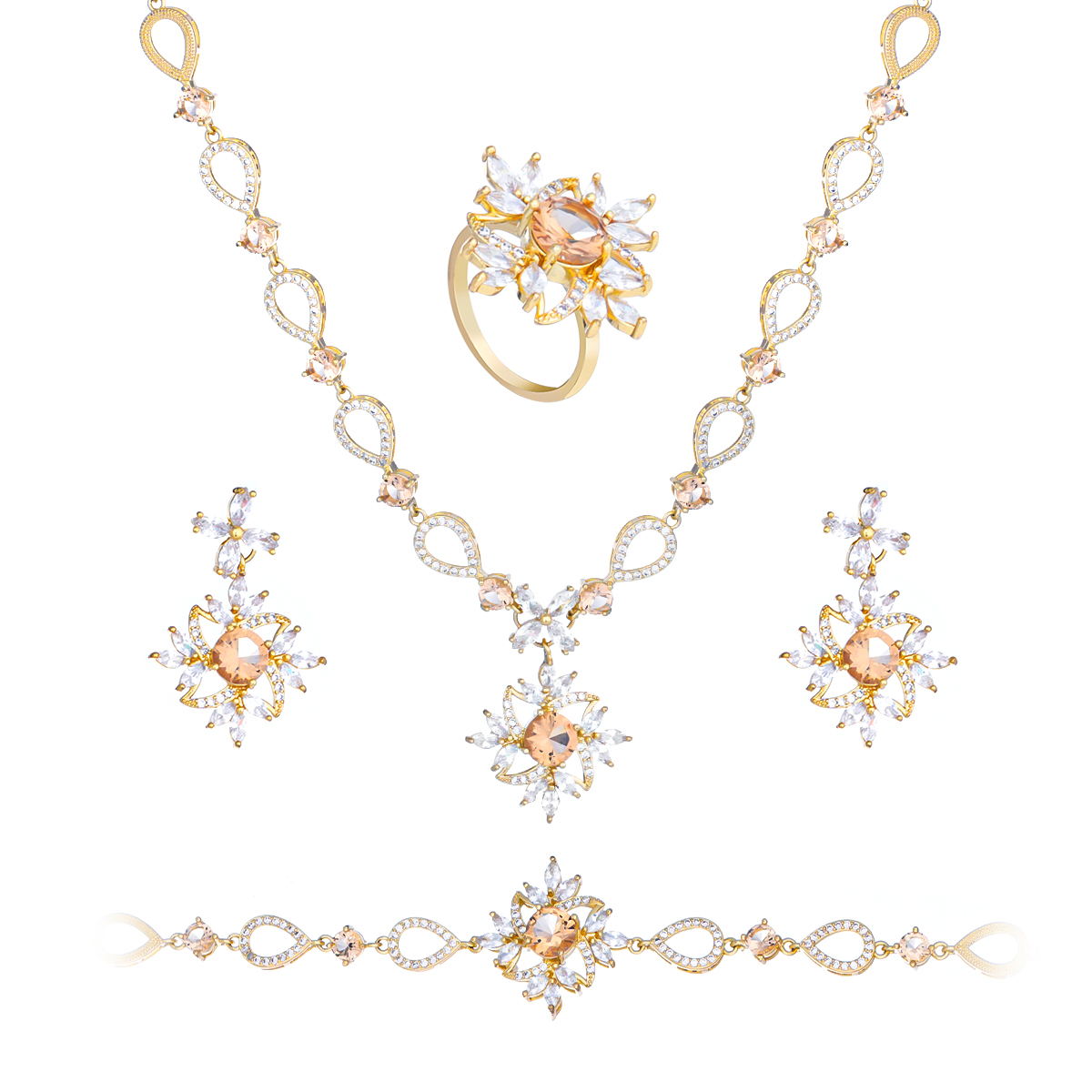 Papillon Accessories Gift Set Gold 4 Pieces