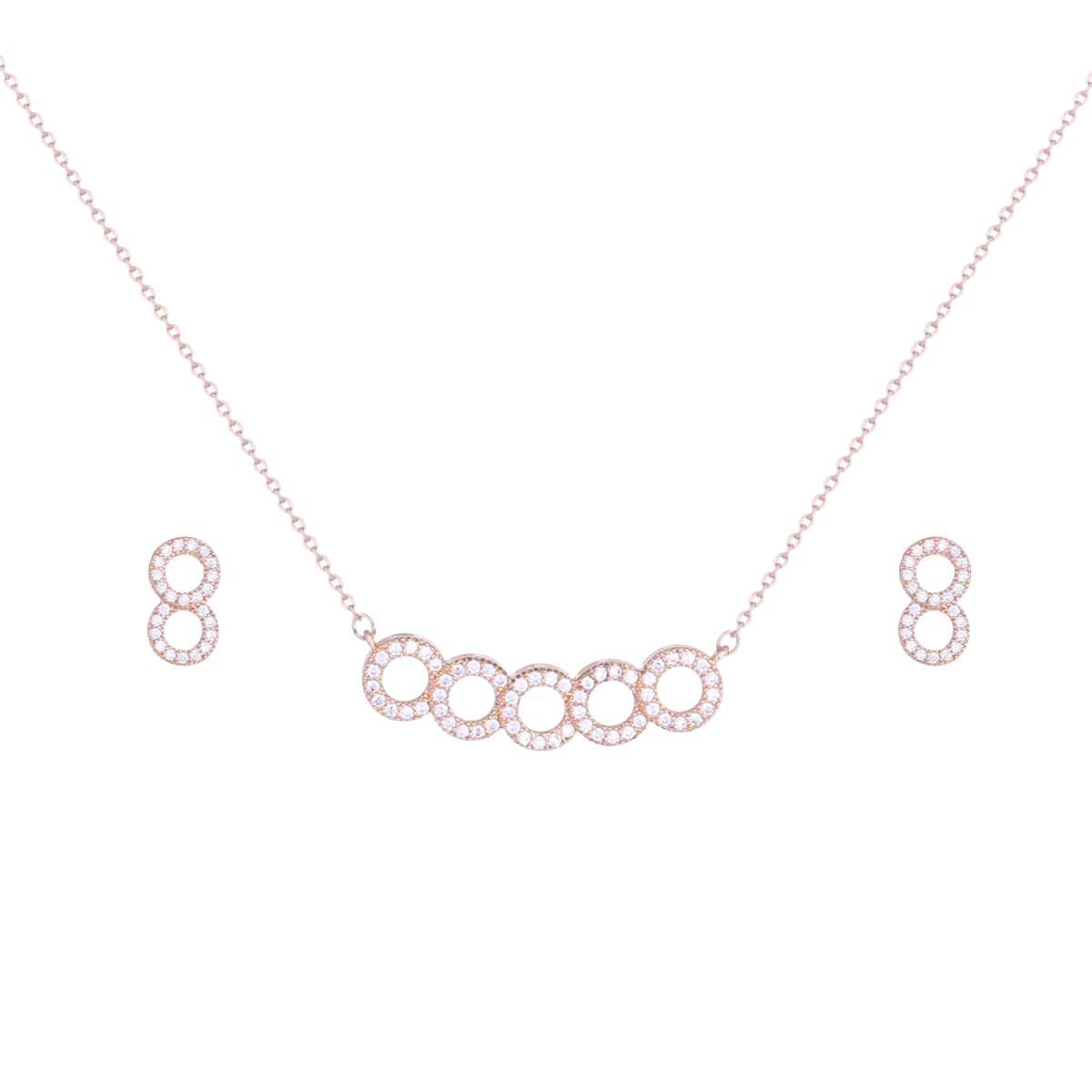 Papillon Accessories Gift Set Rose Gold 2 Pieces