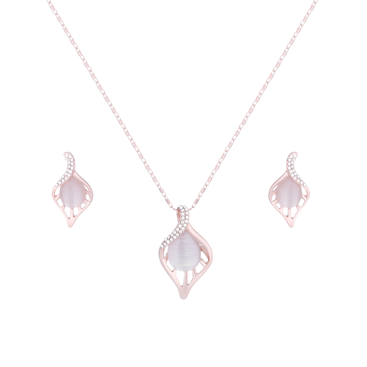 Papillon Accessories Gift Set Rose Gold 2 Pieces