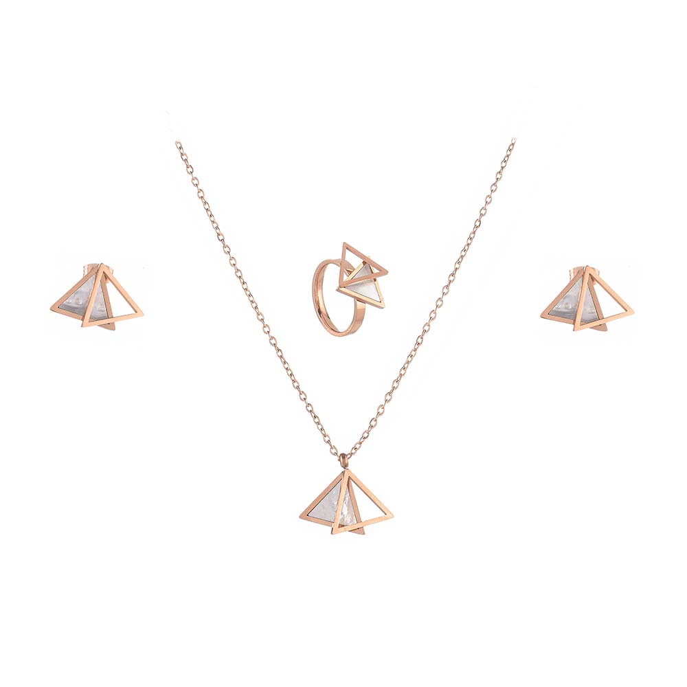 Papillon Accessories Gift Set Rose Gold 3 Pieces