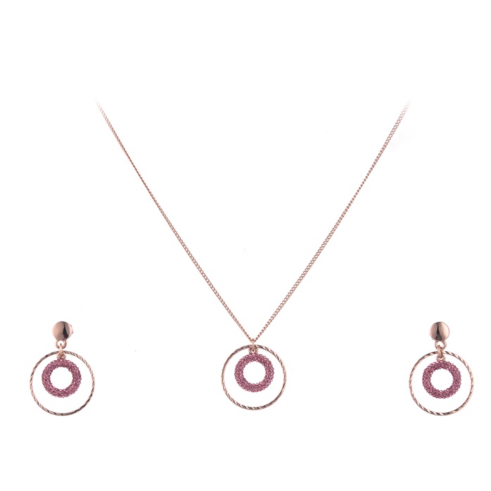 Papillon Accessories Gift Set Rose Gold 2 Pieces